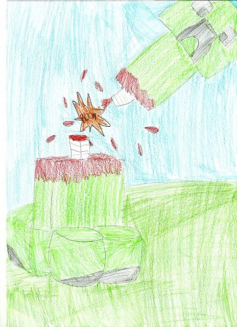 Minecraft arts #1: Exploding creeper