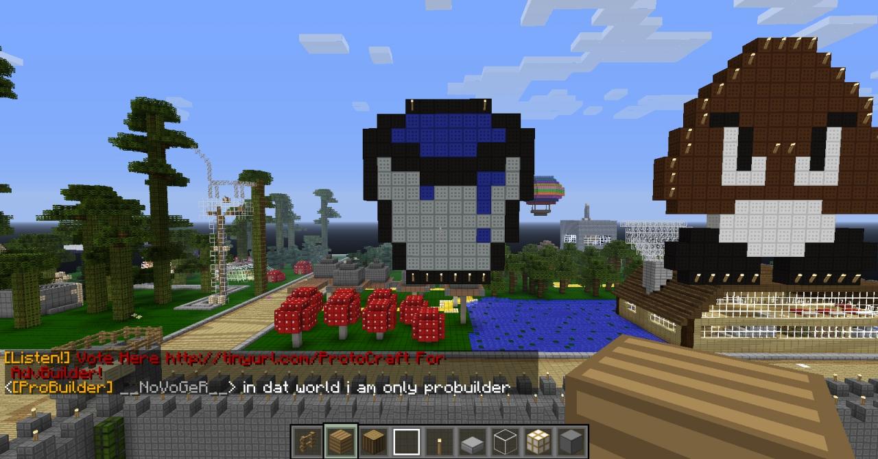 Pixel art Minecraft Map