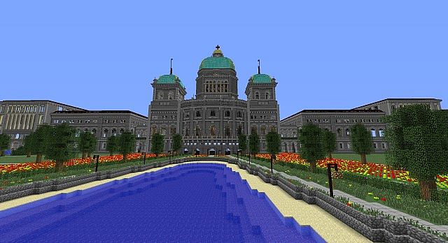Bundeshaus (Parliament Building of the Swiss Government) Minecraft Map