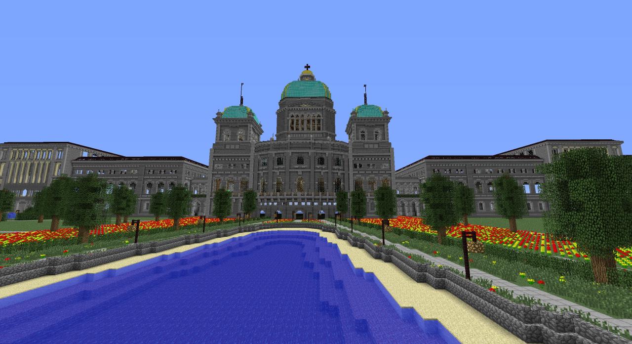 Bundeshaus (Parliament Building of the Swiss Government) Minecraft Map