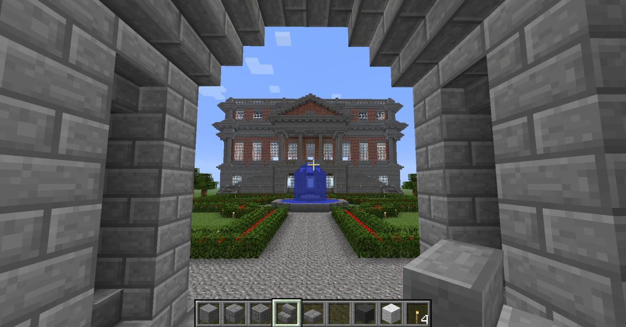 Variation on William Adam's Newliston House Minecraft Map