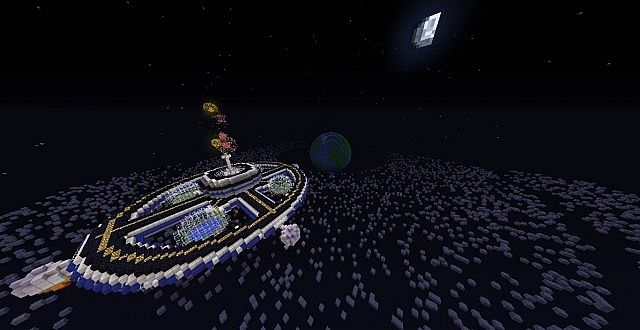 Steve's spaceship Minecraft Map