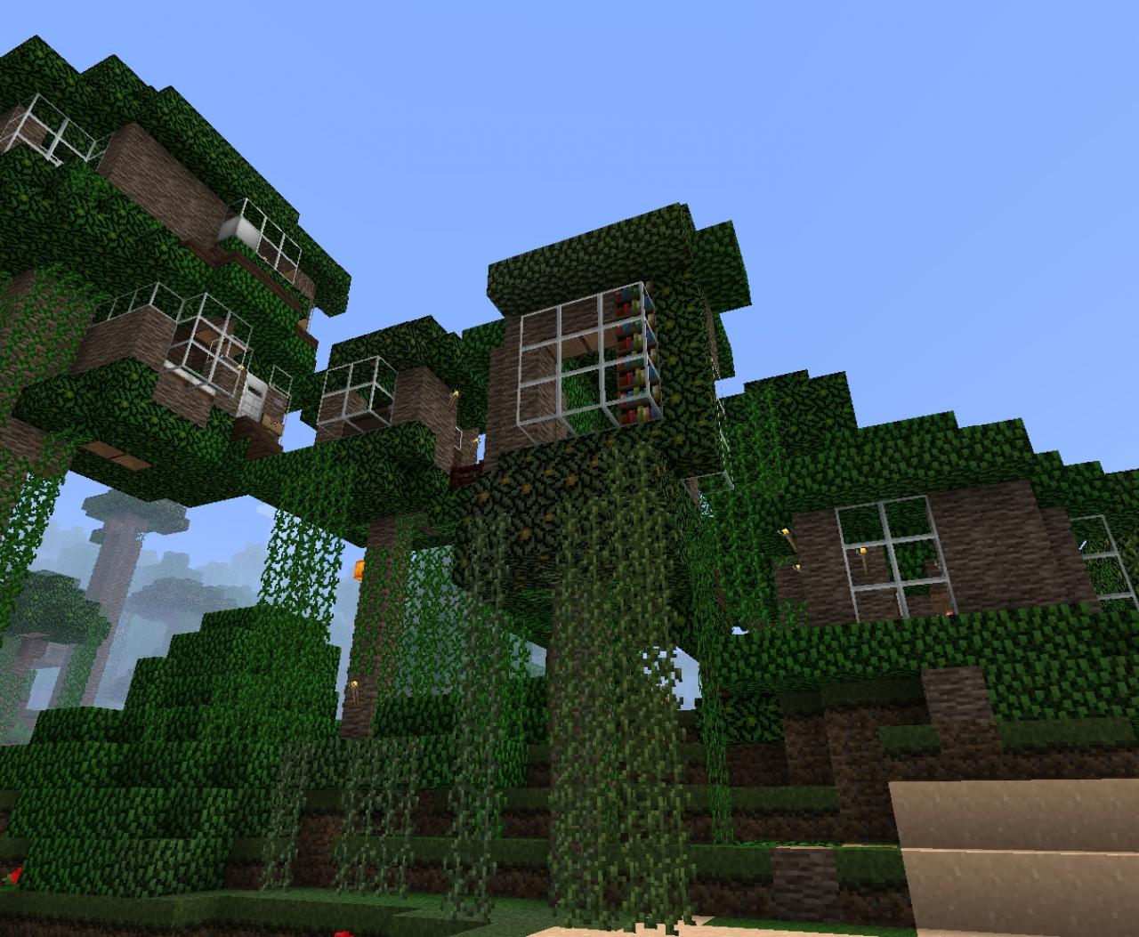 Jungle Tree House(s) w/ Jungle Temple! Minecraft Map