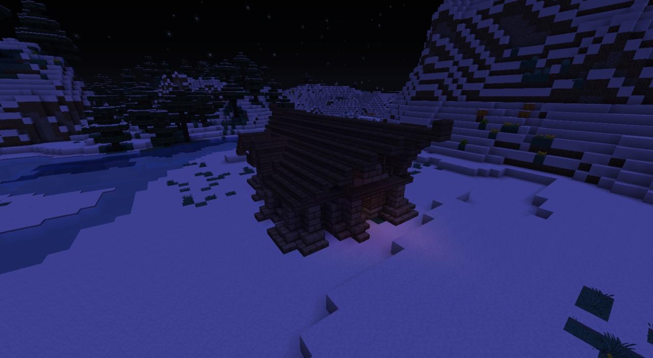 Reinforced Snowy Cabin (Large) Minecraft Map