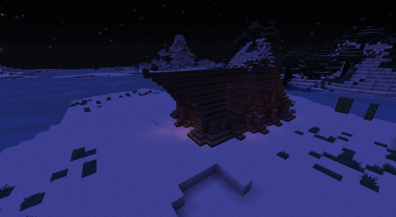 Reinforced Snowy Cabin (Large) Minecraft Map