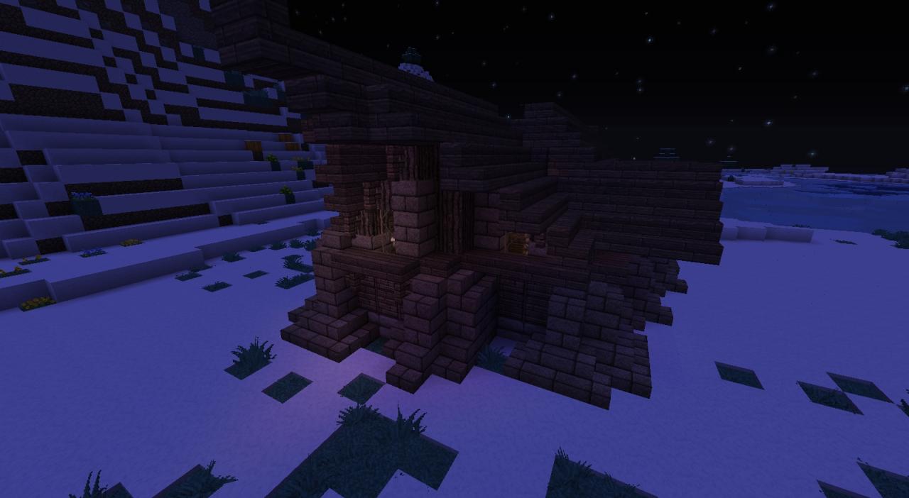 Reinforced Snowy Cabin (Large) Minecraft Map