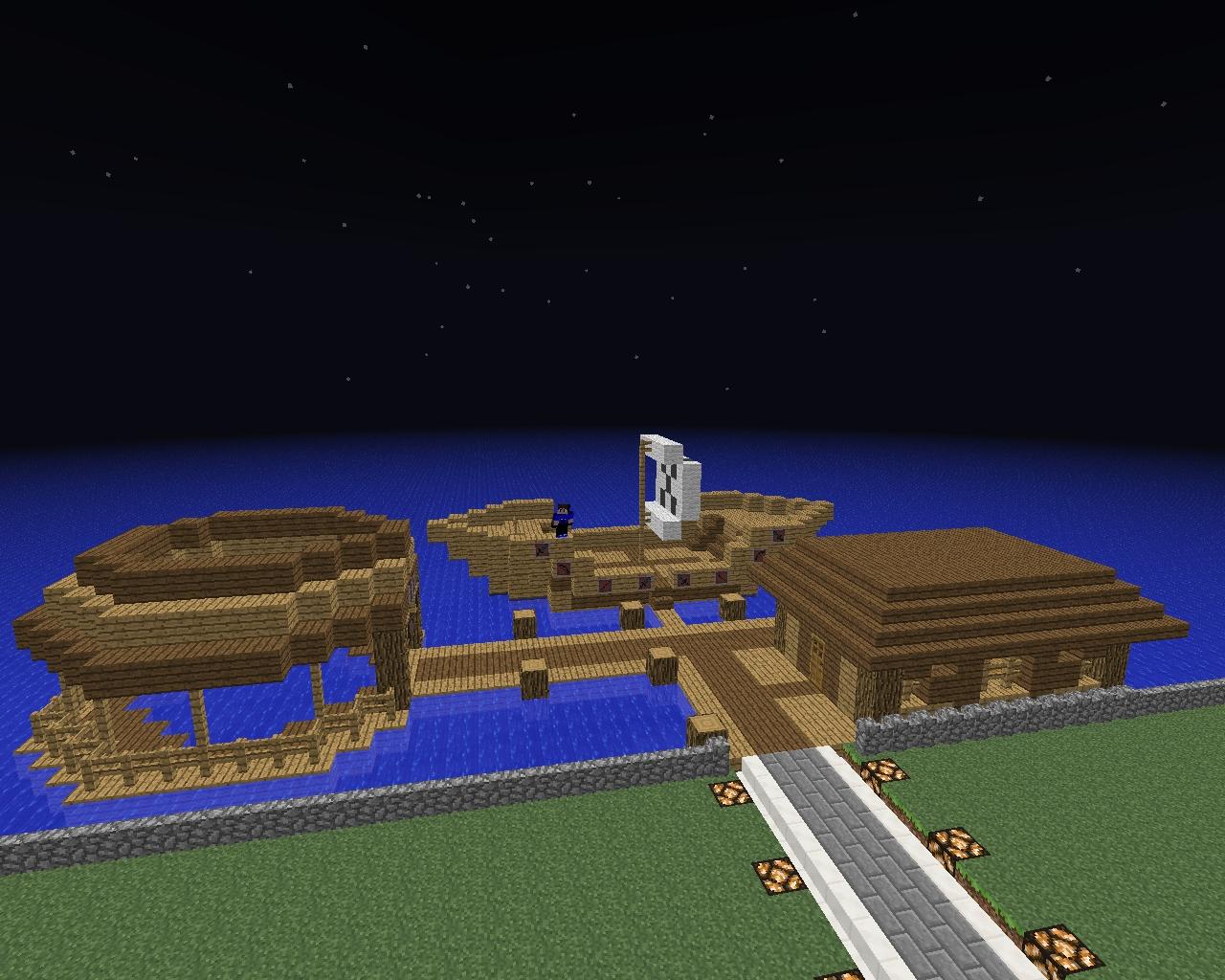 A very small docks Minecraft Map
