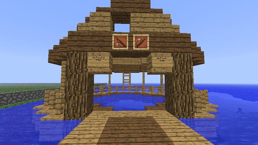 A very small docks Minecraft Map