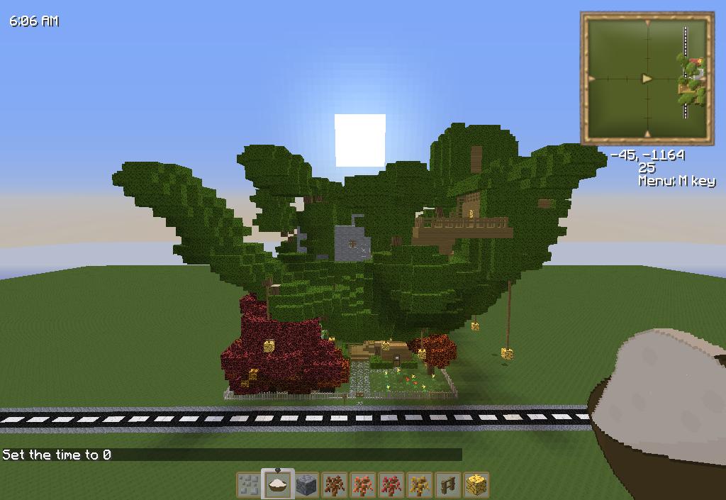 Awsome Tree House & Ender Farm Minecraft Map