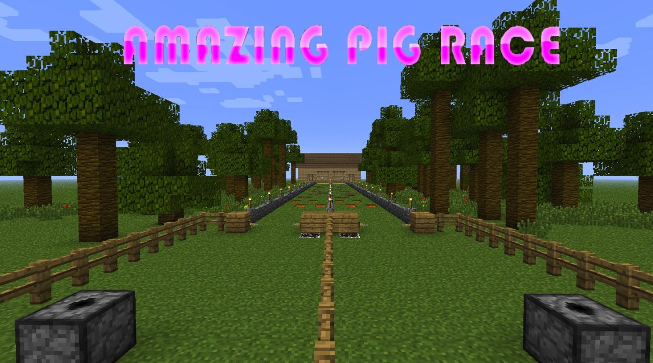 EPIC Pig Racing [2 players] [competitive!] Minecraft Map