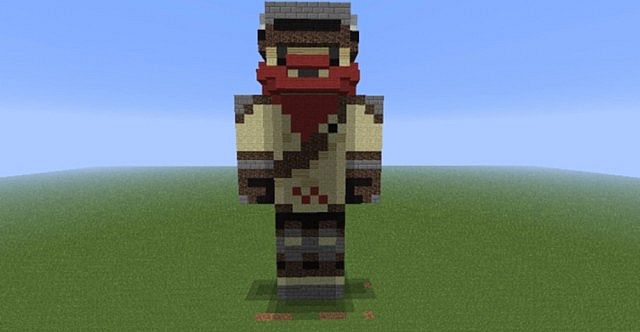 Dwarf Red Beard Skin Statue Minecraft Map