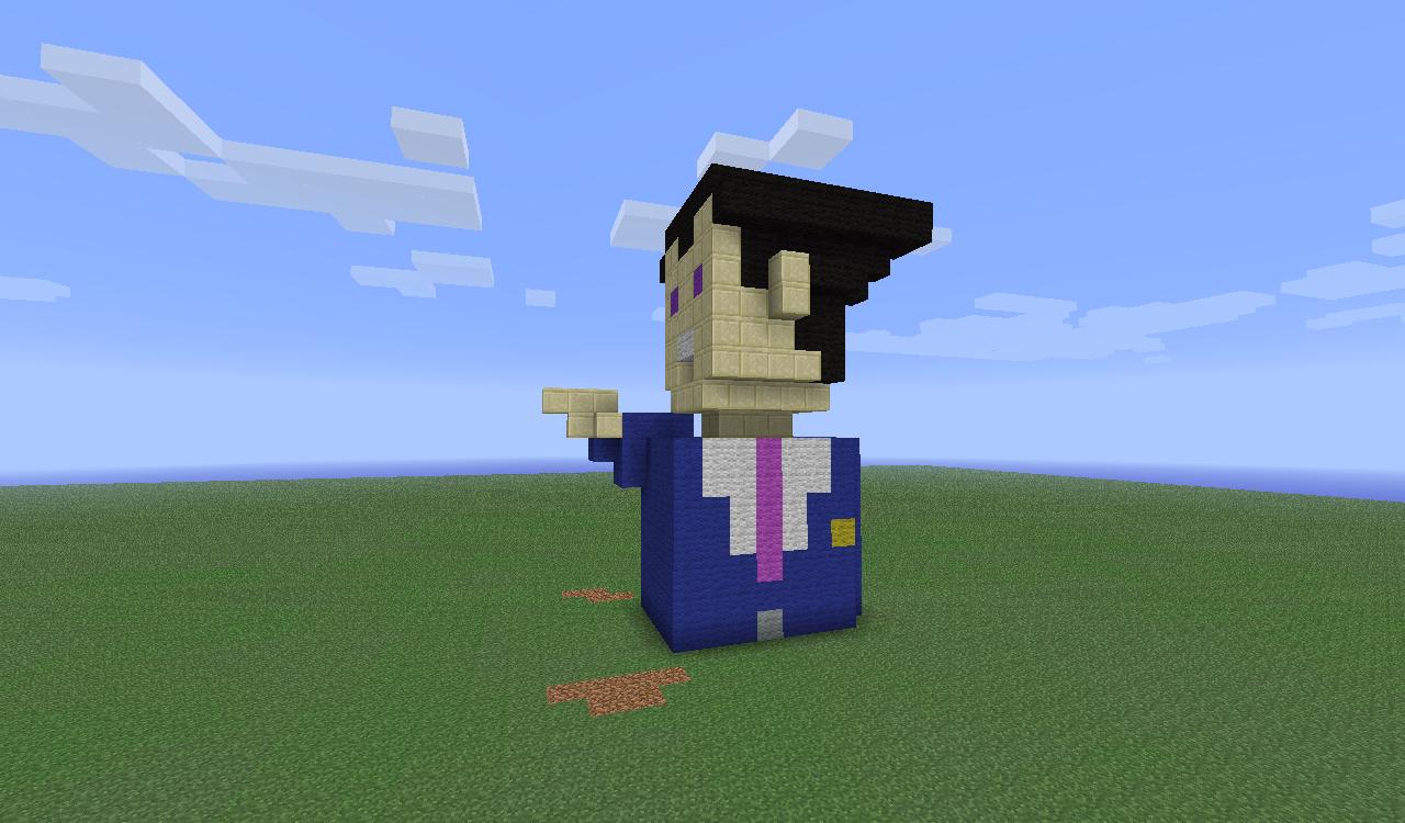 3D Mini Series #3 (Phoenix Wright) Minecraft Map