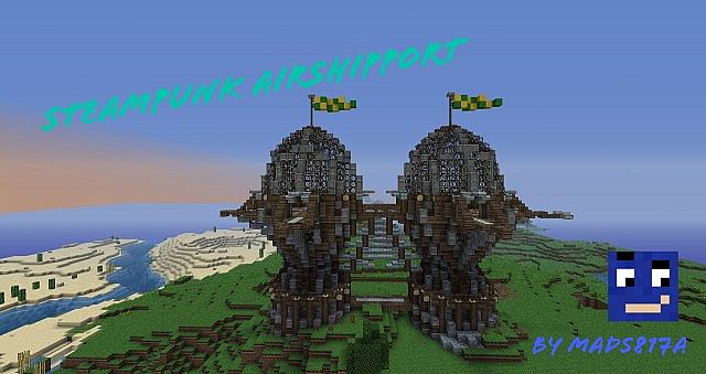 Steampunk Airshipdock Minecraft Map