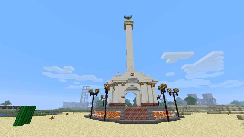 The Monument of Independence of Ukraine Minecraft Map