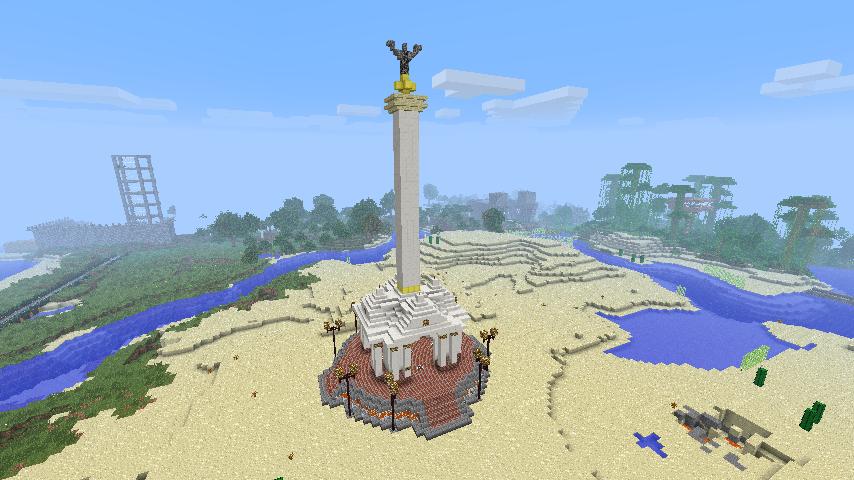 The Monument of Independence of Ukraine Minecraft Map