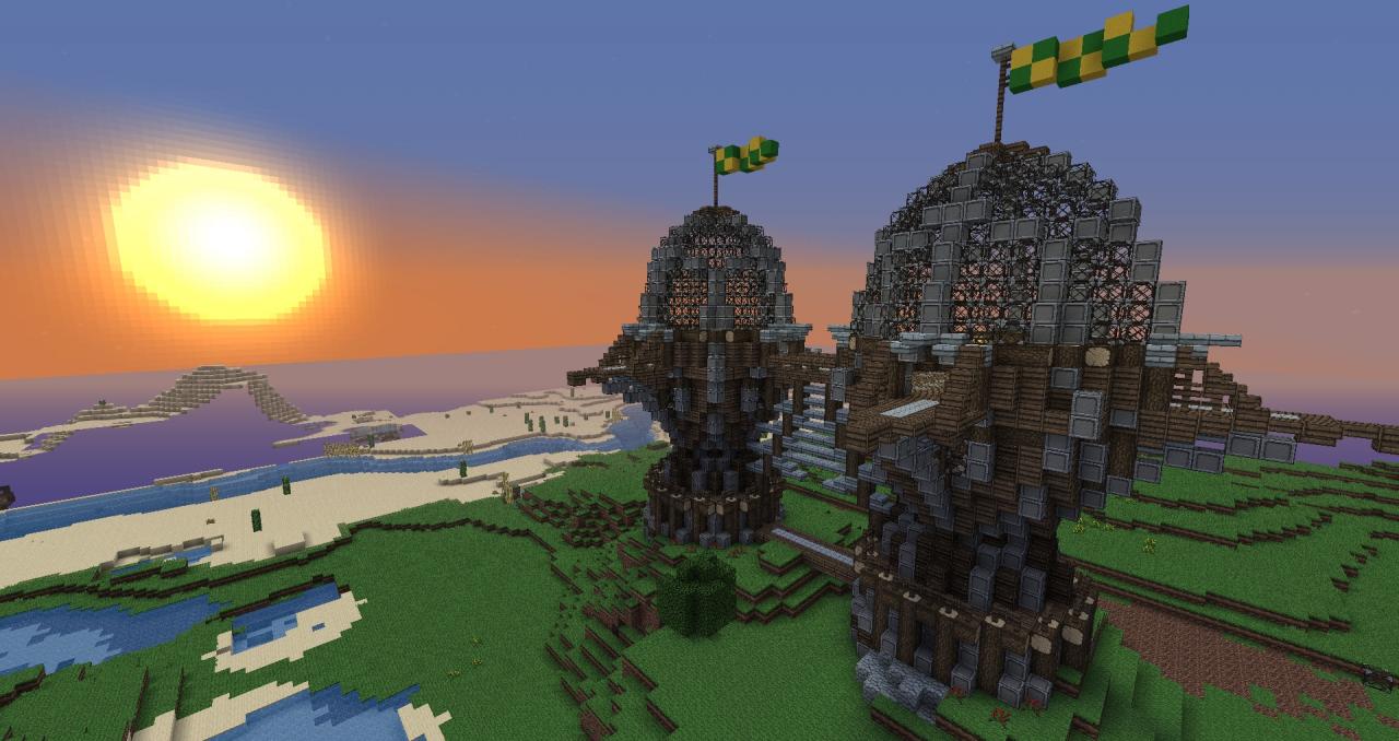 Steampunk Airshipdock Minecraft Map