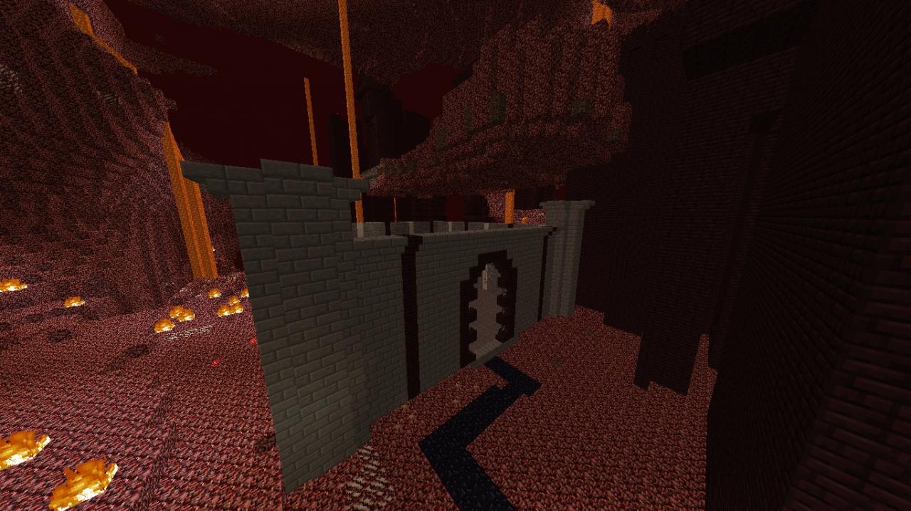 Epic Nether Castle Minecraft Map