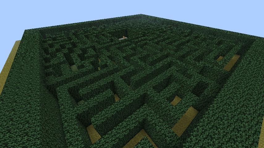 Difficult Hedge Maze Minecraft Map