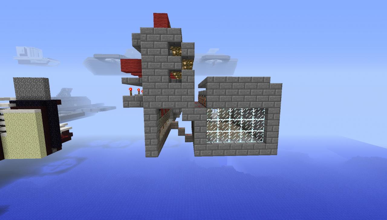 Horizon-Class Destroyer-Screenshots show building process Minecraft Map