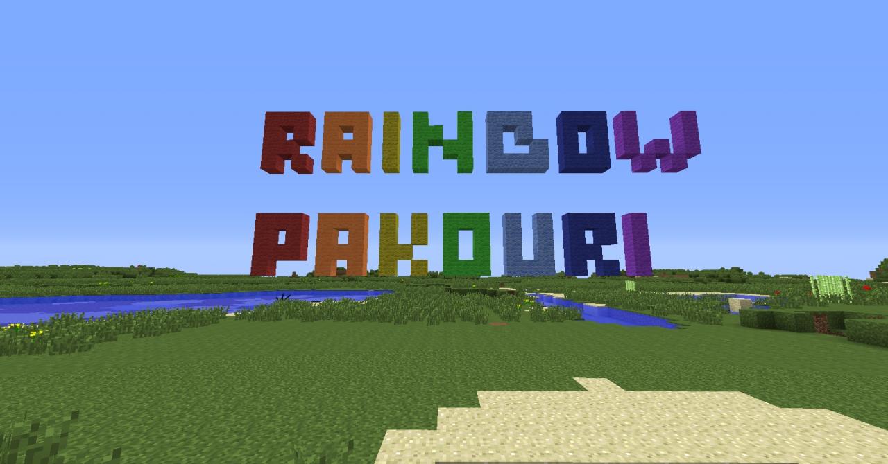 Rainbow Parkour! Minecraft Map