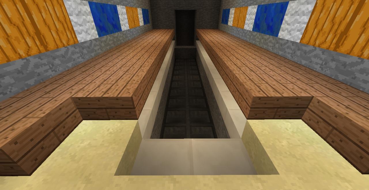 Minecraft Bowling Alley (Now with Schematic) Minecraft Map
