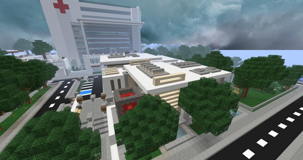 Administrative Modern Hall Minecraft Map
