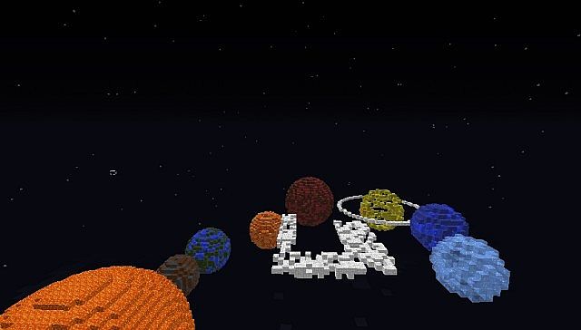 9 Planets & The Milky Way ;) Minecraft Map