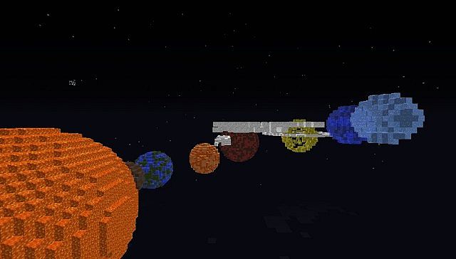 9 Planets & The Milky Way ;) Minecraft Map