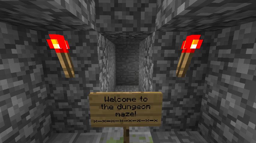 Dungeon Maze Minecraft Map