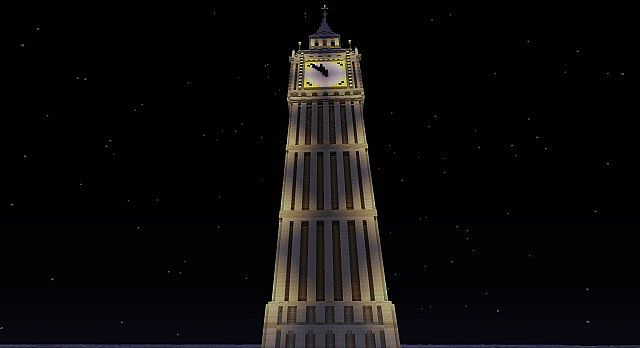 Elizabeth Tower (Big Ben) Minecraft Map