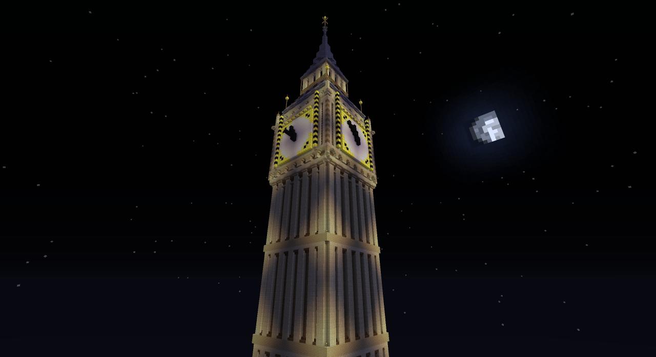 Elizabeth Tower (Big Ben) Minecraft Map