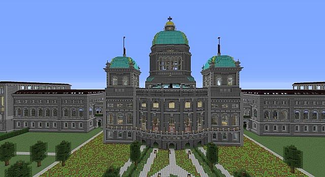 Bundeshaus (Parliament Building of the Swiss Government) Minecraft Map
