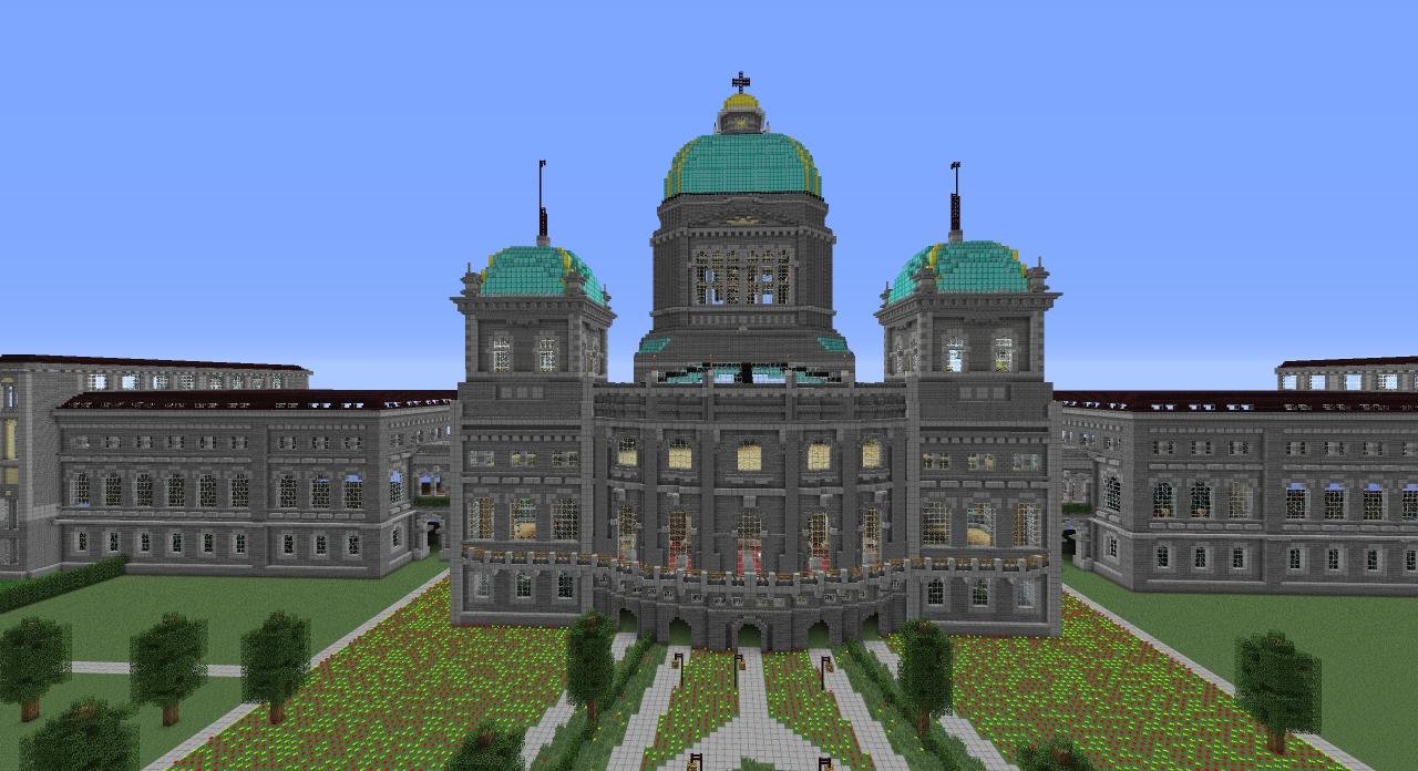 Bundeshaus (Parliament Building of the Swiss Government) Minecraft Map