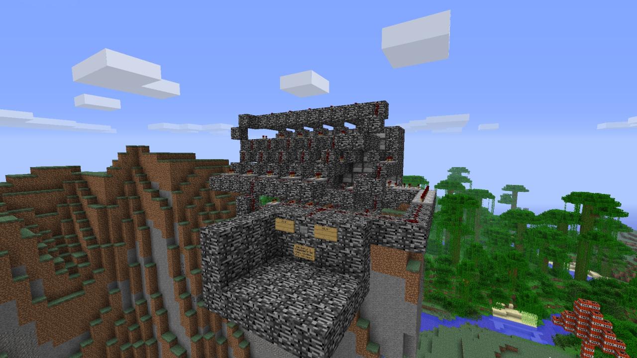 500 block TNT cannon! Minecraft Map
