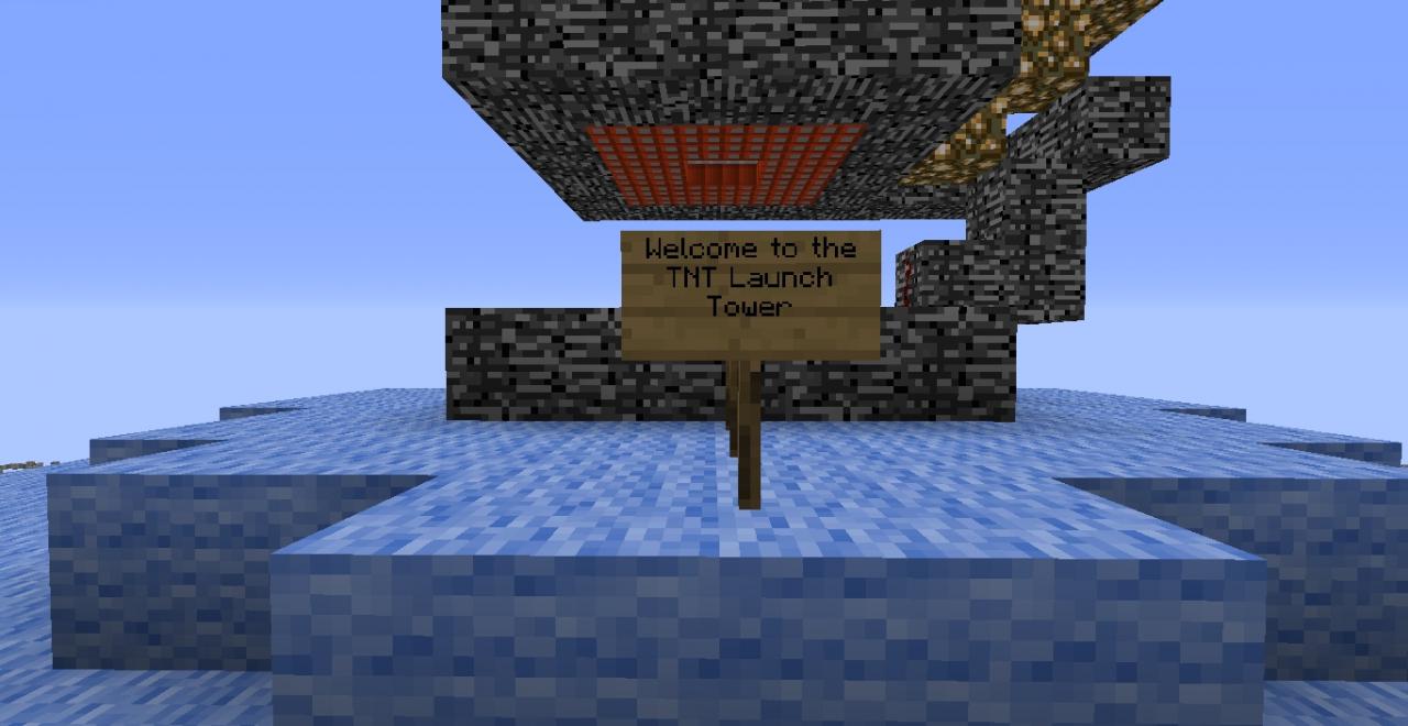 To The Stars! Contest Entry -- TNT Launch Tower -- Minecraft Map