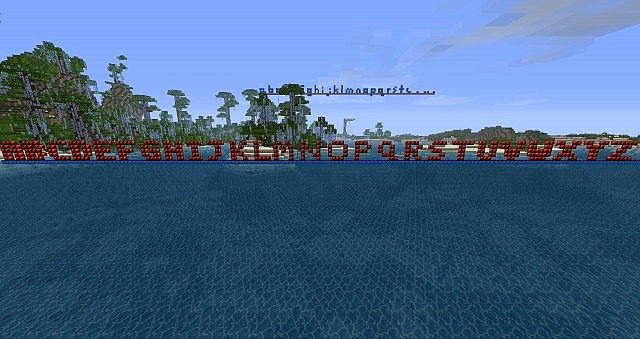 Minecraft Buildable Font Minecraft Map