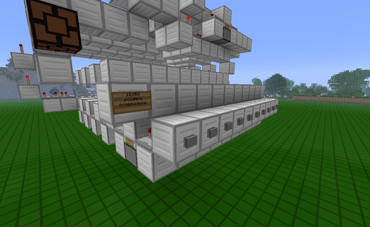 Super Secure Combo Locks Minecraft Map