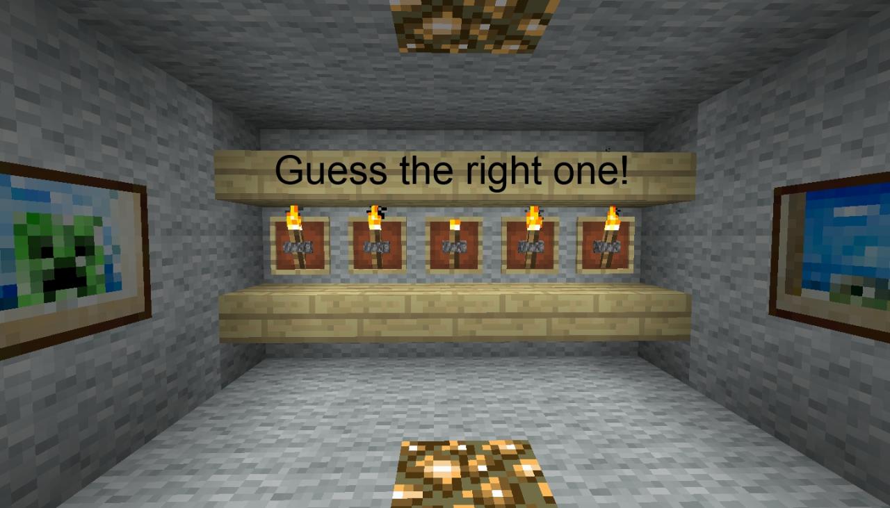 Guess the right one! Minecraft Map