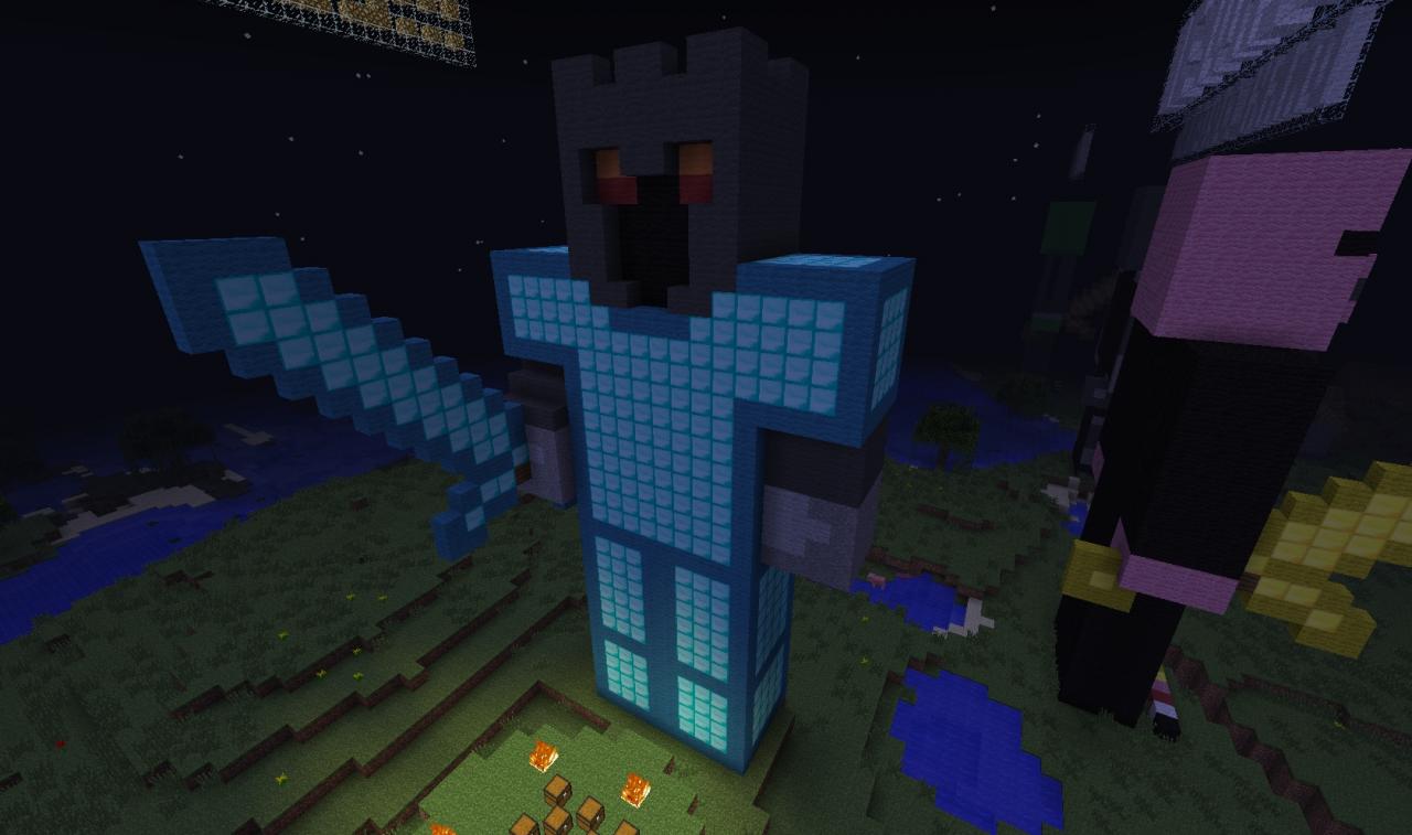 My Statues and Fireworks!!!!! Minecraft Map