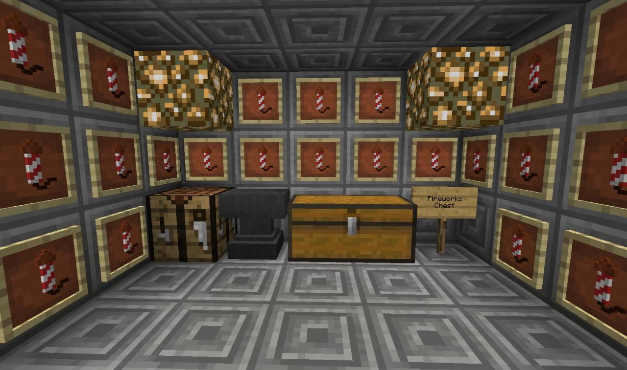 My Statues and Fireworks!!!!! Minecraft Map