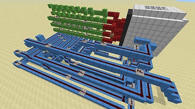 7-Segment Display FIX [1.5] using Redstone Lamps Minecraft Map