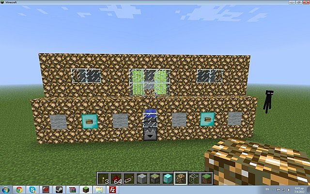 sugar cane farm schematic Minecraft Map