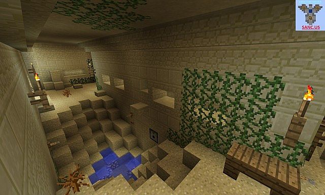 Derelict Underground Temple Minecraft Map