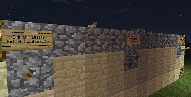 Binary to Decimal decoder (3 to 8) Minecraft Map