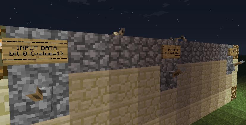 Binary to Decimal decoder (3 to 8) Minecraft Map