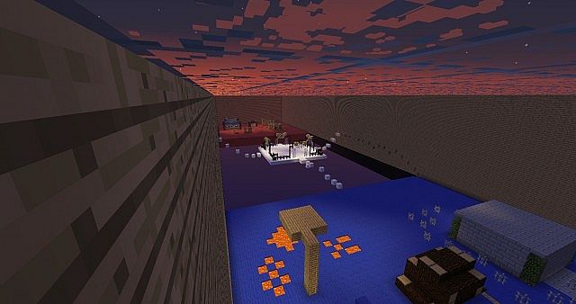 Red Vs Blue PvP Arena Minecraft Map