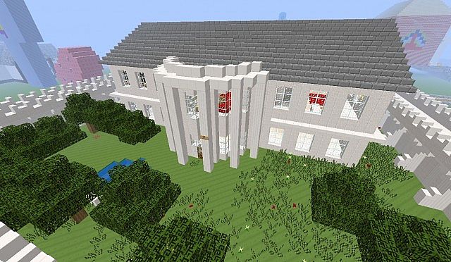 White House Inspired Mansion Minecraft Map