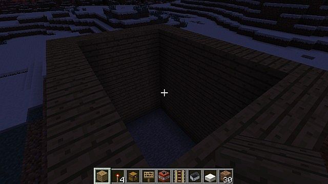 Snow Underground House Minecraft Map