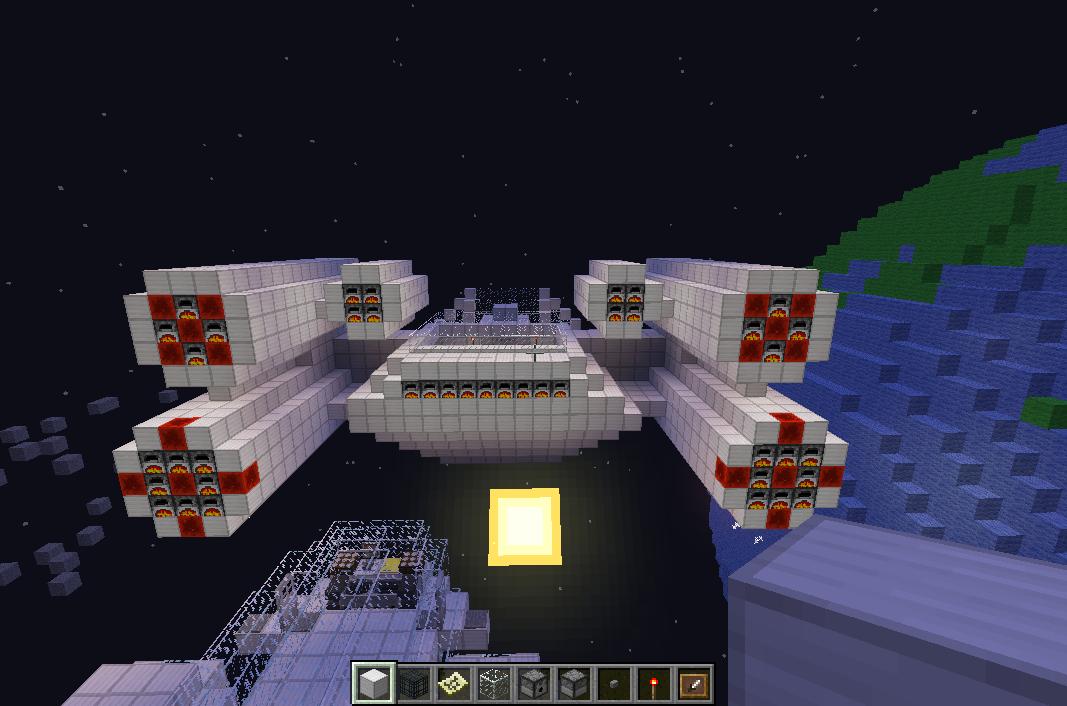 Steve's space armada Minecraft Map