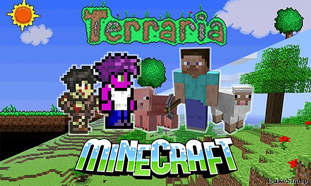 Minaria (Minecraft and Terraria put together) Minecraft Map